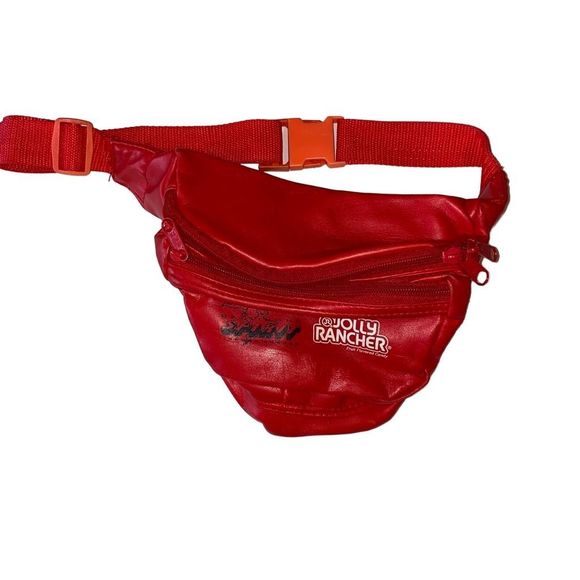 Vintage | Bags | Vintage Red Faux Leather Fanny Pack Belt Bag Jolly ...